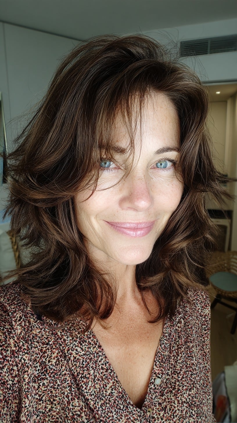 50 Gorgeous Medium Shaggy Haircuts for Women Over 50 in 2026