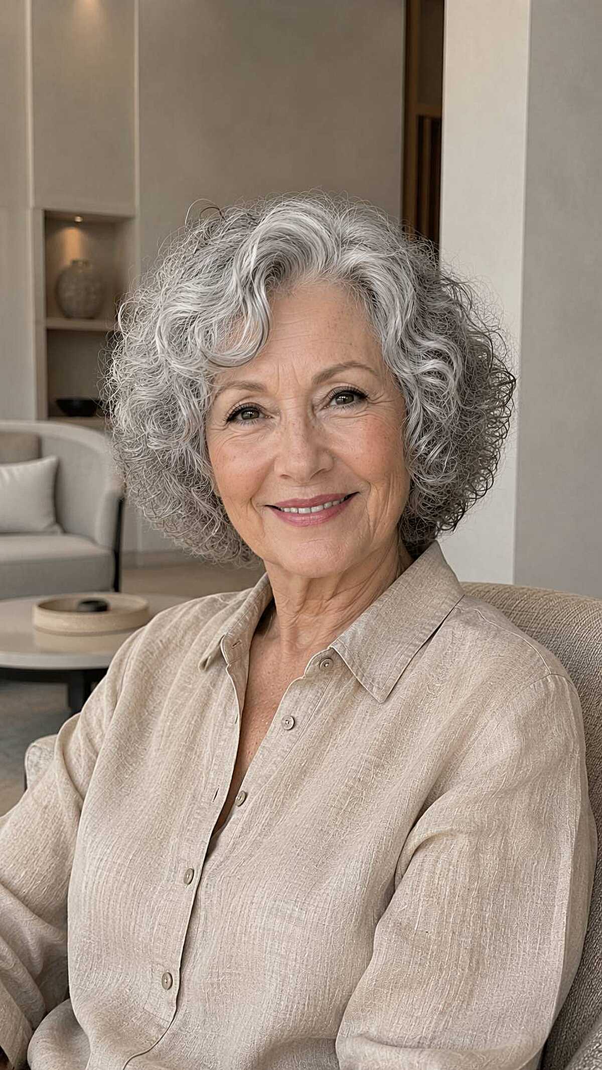 25 Most Flattering Curly Hairstyles for Women Over 70